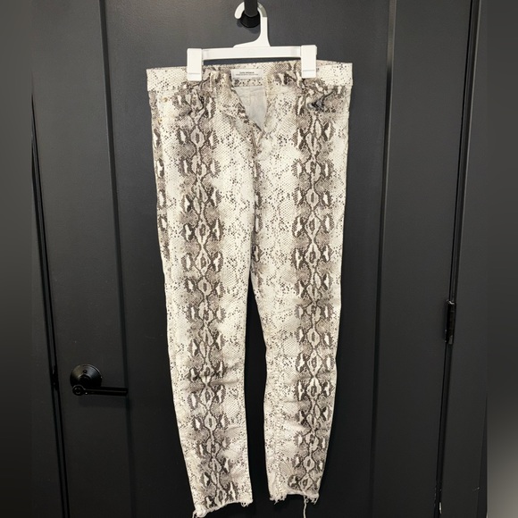 Zara | Jeans | Zara Denim Collection Snake Print Skinny Jeans | Poshmark